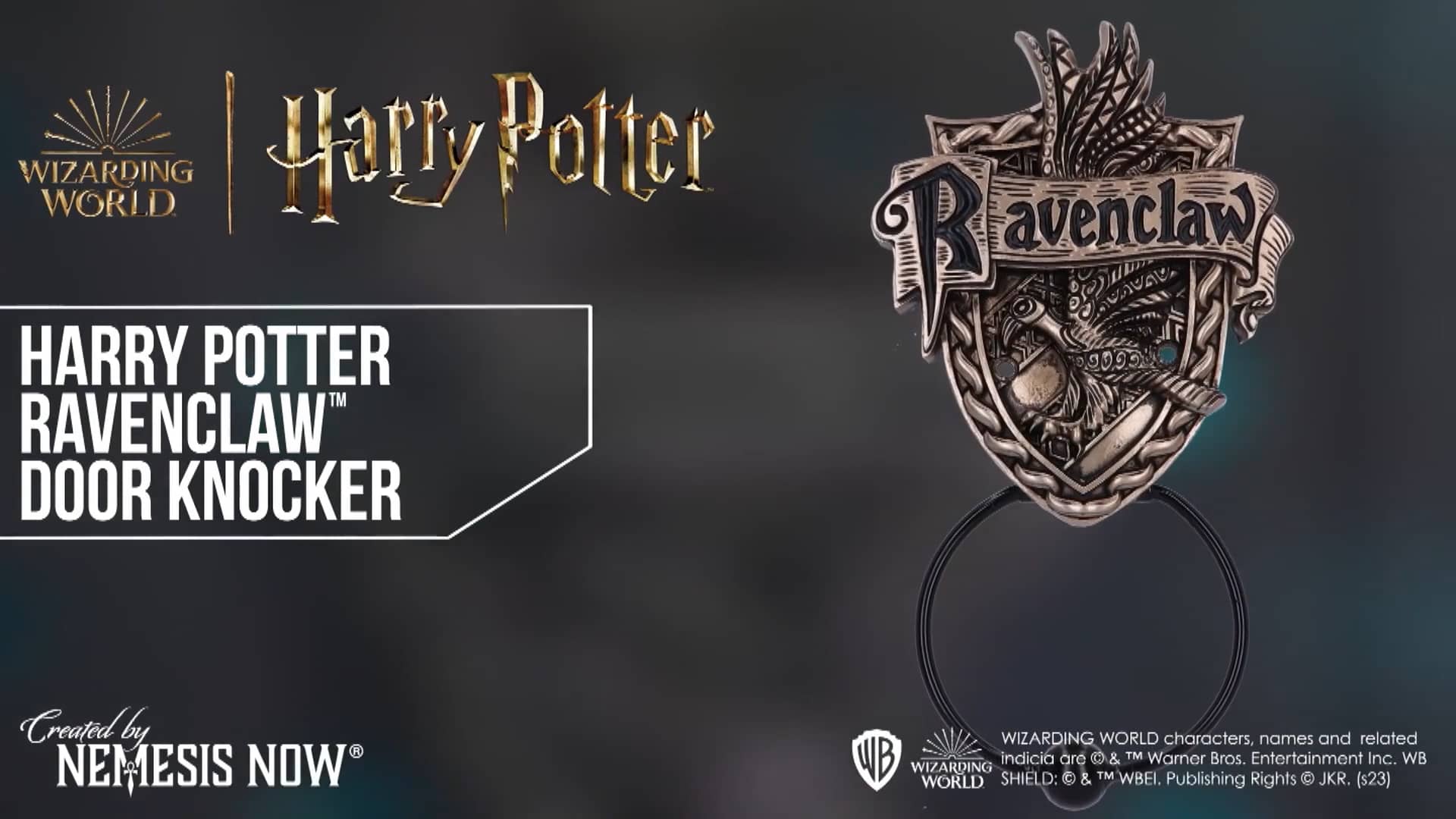 Harry Potter Ravenclaw Door Knocker | Nemesis Now on Vimeo