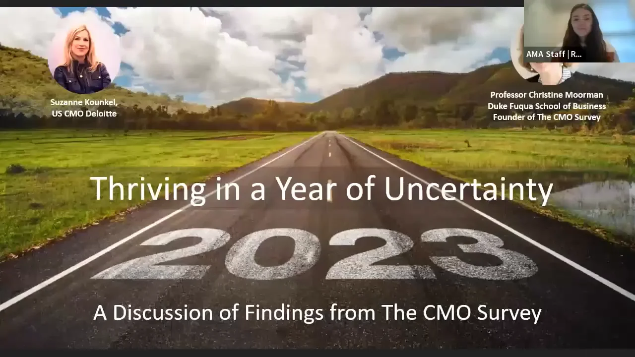 How key findings within The CMO Survey can prepare marketers for the new year on Vimeo