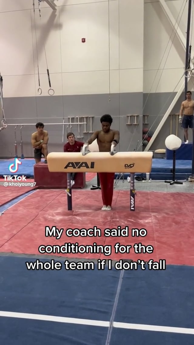 Boy does extremely hard routine so his team won’t have to do ...