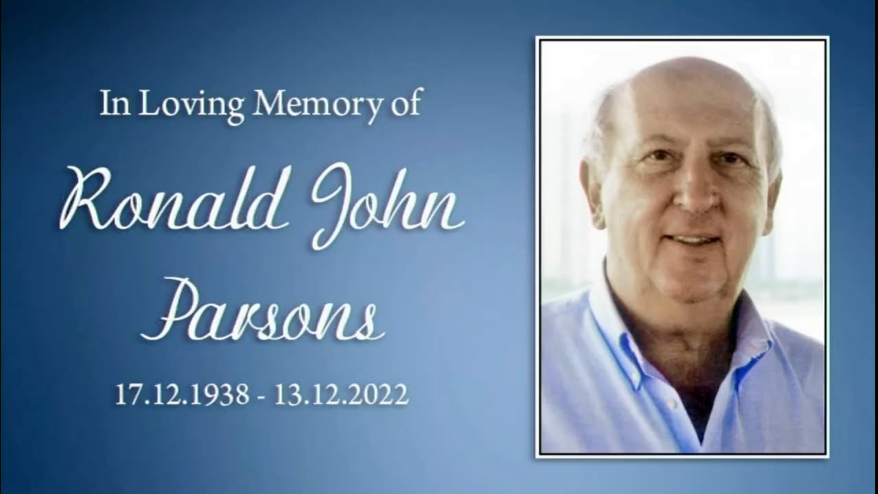 Funeral Service for Mr Ronald John Parsons on Vimeo