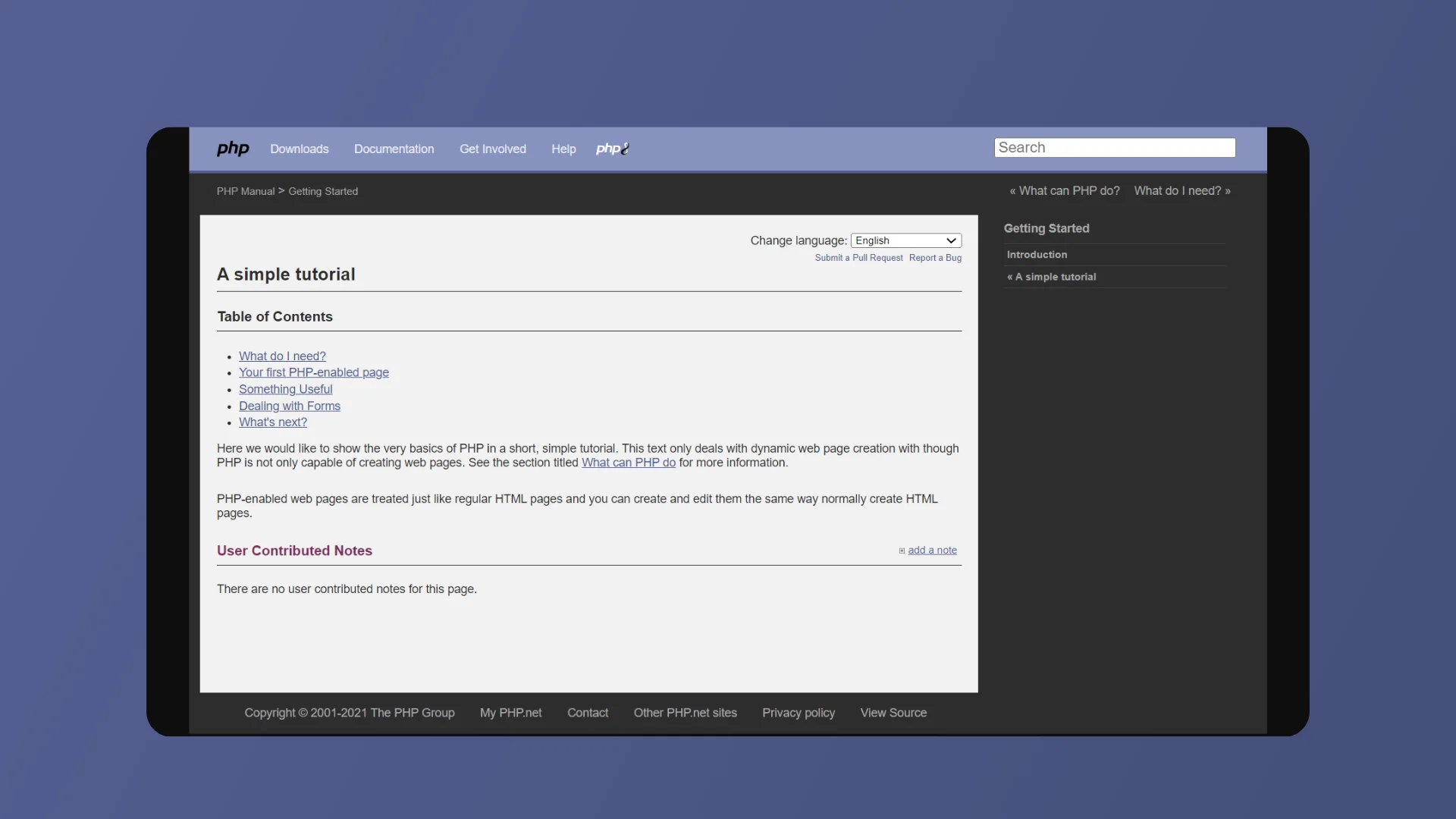 PHP Documentation on Vimeo