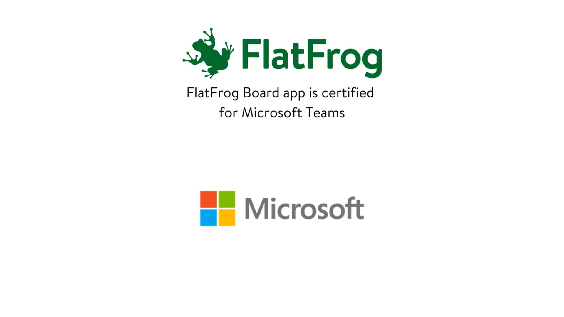 FlatFrog Board as Microsoft Teams App on Vimeo