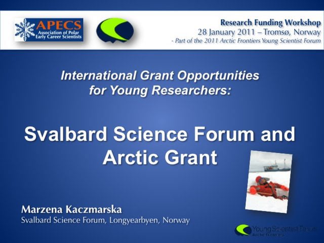 Svalbard Science Forum and Arctic Grant - Marzena Kaczmarska on Vimeo