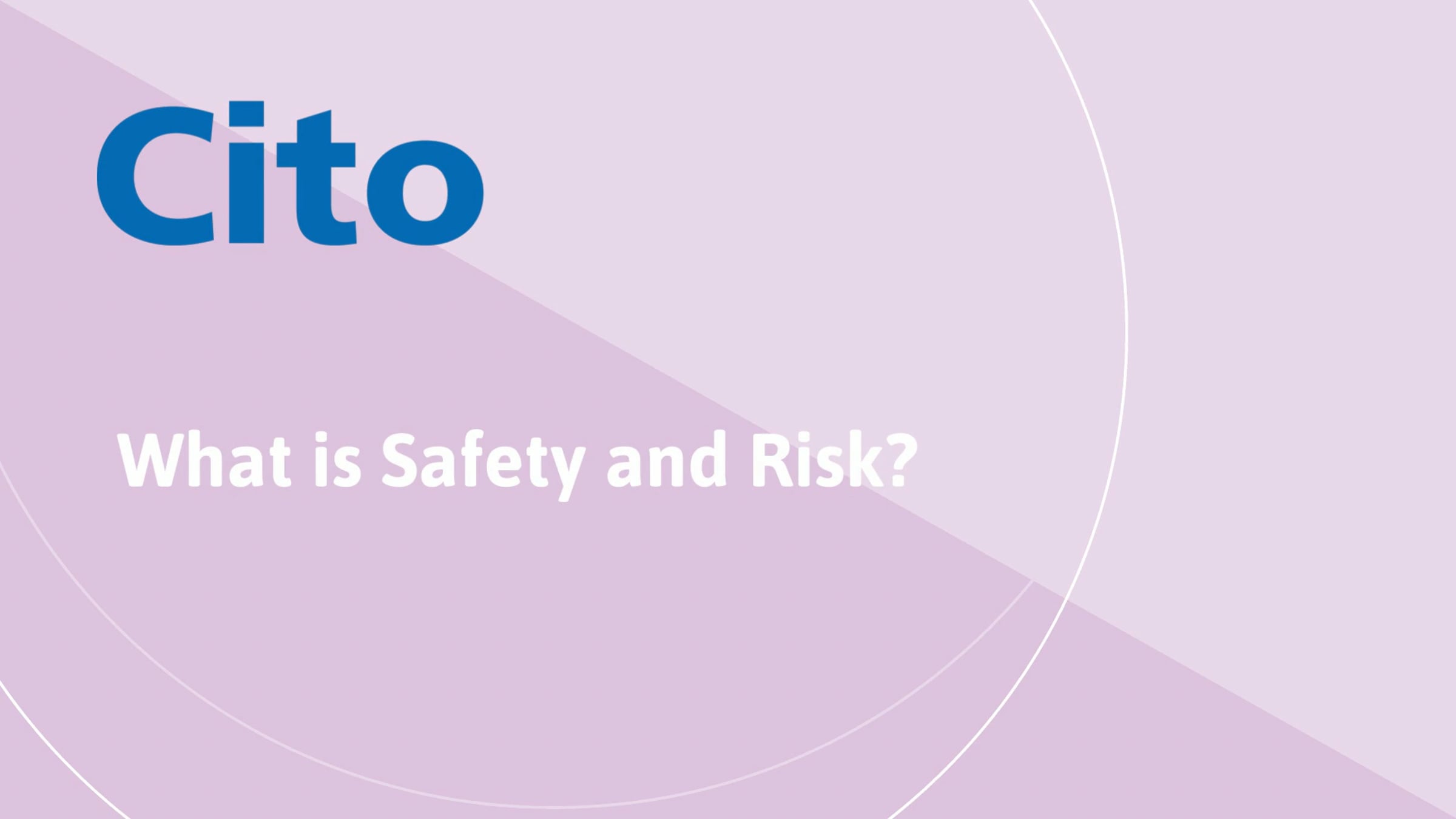 What is Safety and Risk? With Vanessa (Nessy) Cunliffe