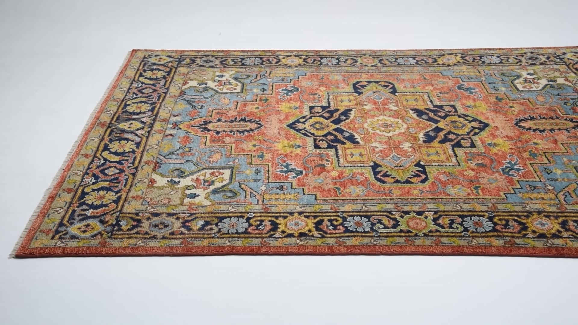 Miranda Handmade Area Rug, Red, 5x8' - Mediterranean - Area Rugs - by ...