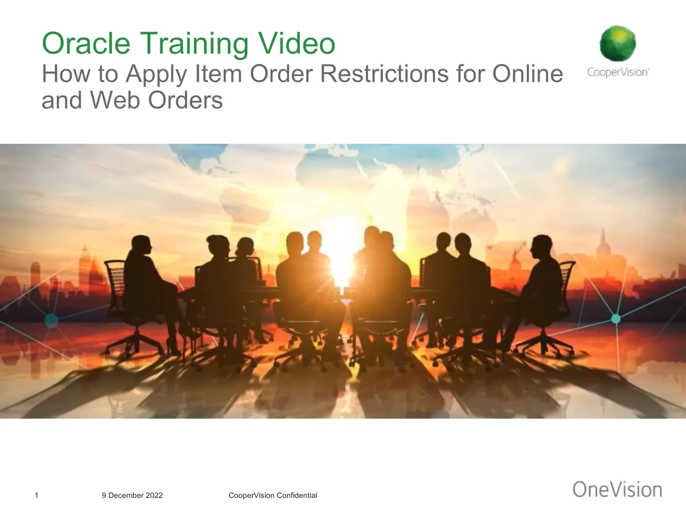 CC4 - OTC - How to Apply Item Order Restrictions for Online and Web Orders - Demo on Vimeo
