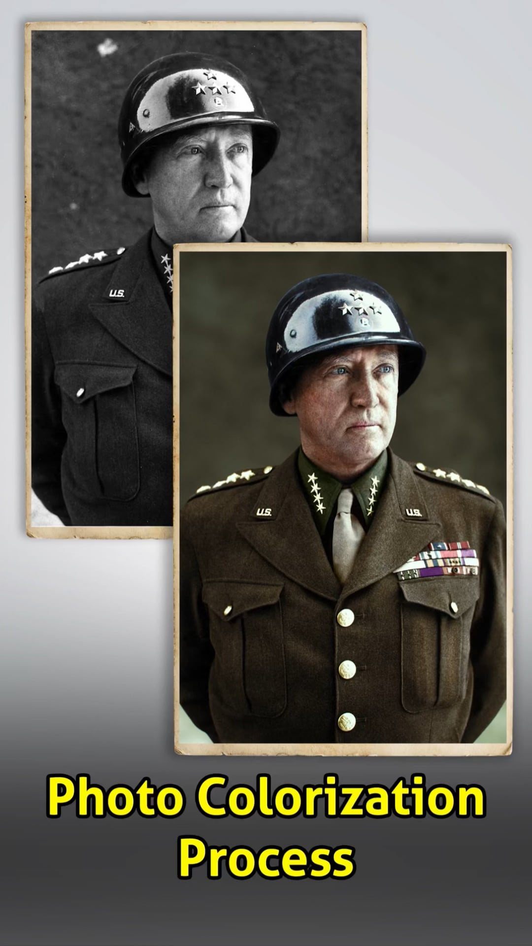 General George S Patton, 1945 (Colorization Process) on Vimeo
