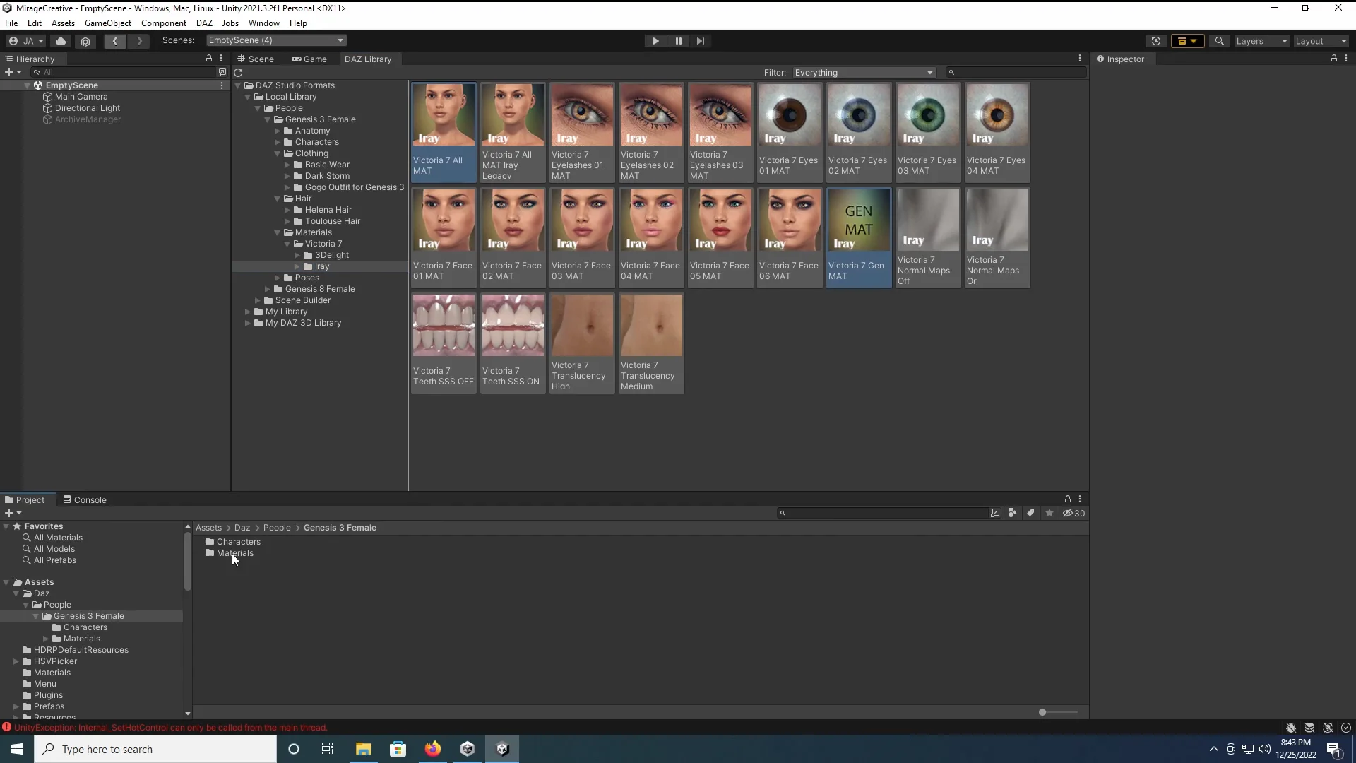Mirage Creative Tutorial 02B - Adding Daz assets to a project on Vimeo