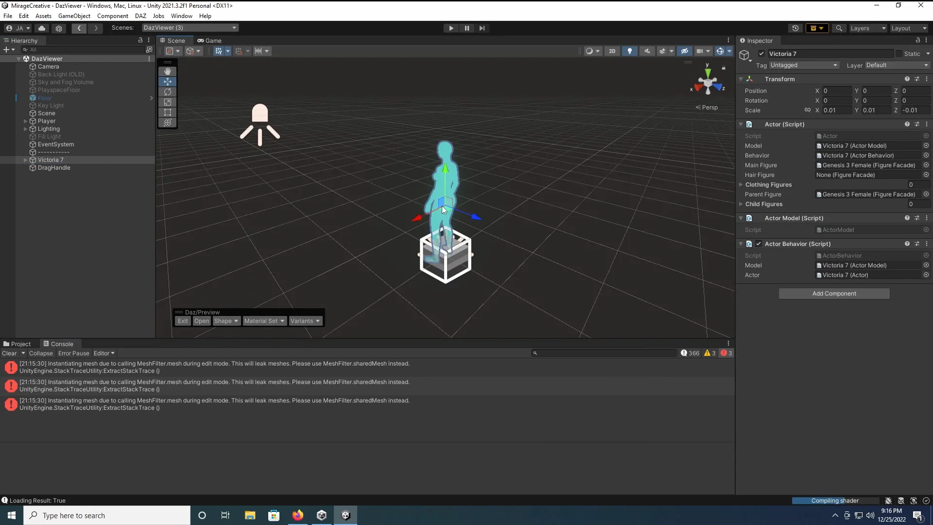 Mirage Creative Tutorial 02D - Importing a character