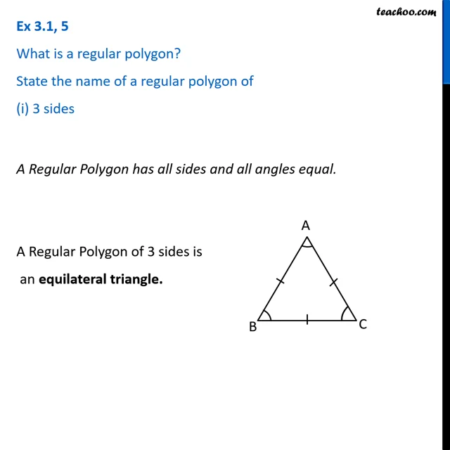 Regular Polygon Definition