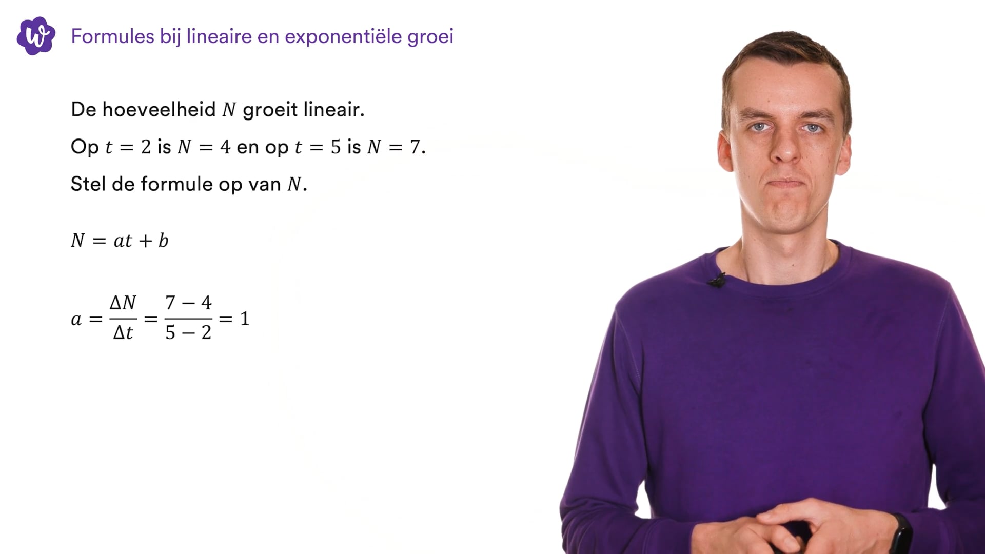 Formules bij lineaire en exponentiële groei oefenen | StudyGo