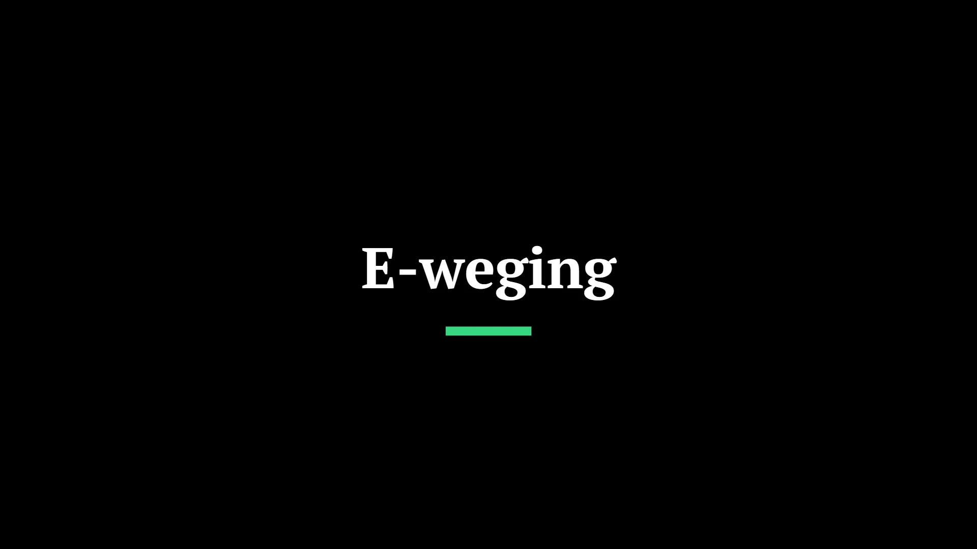 Video E-weging on Vimeo