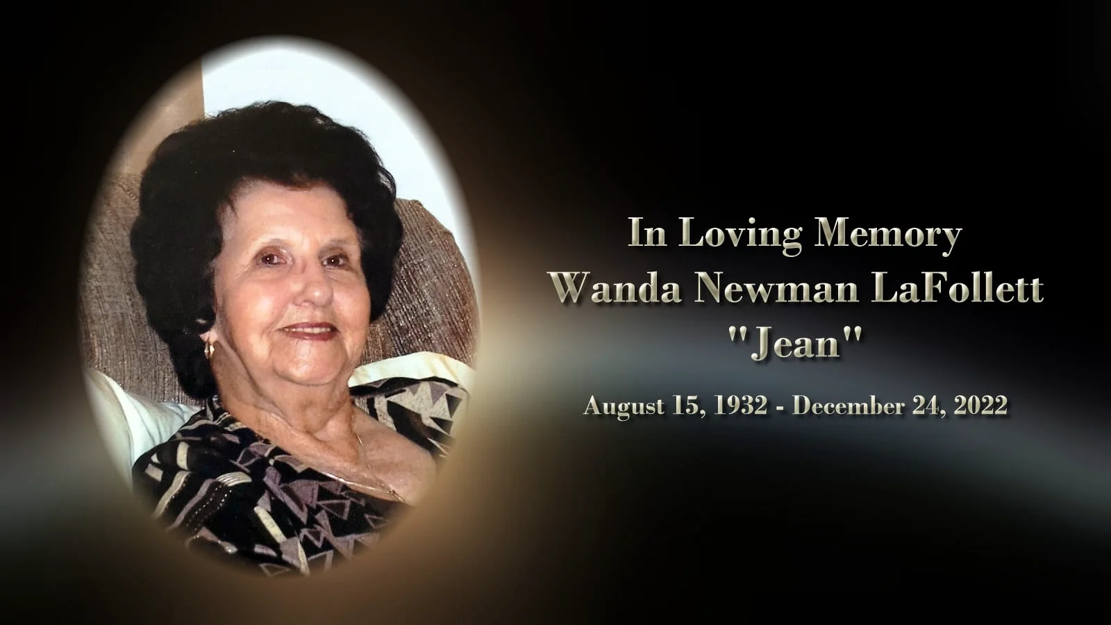 Wanda "Jean" Newman LaFollett