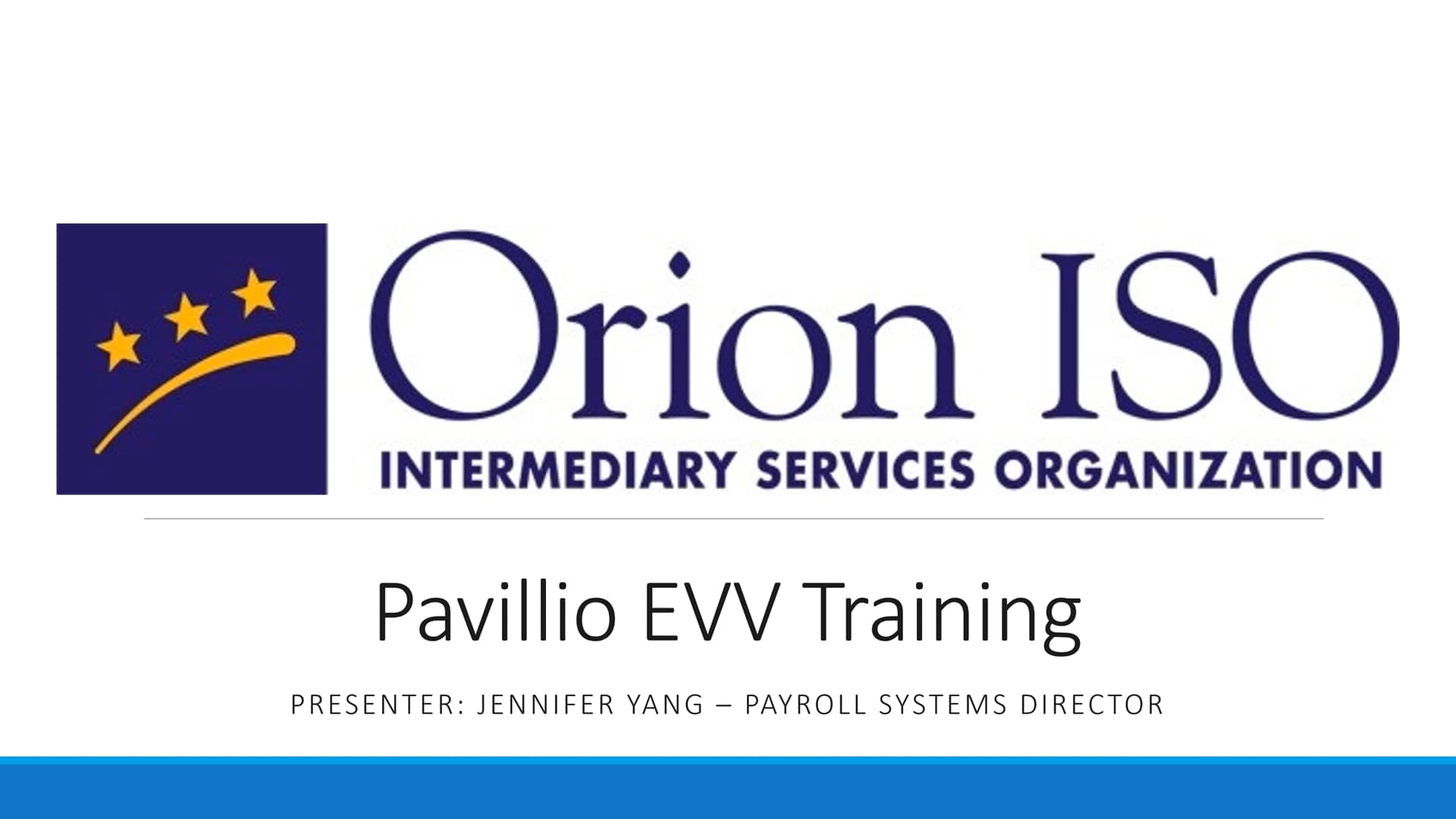 EVV Training Webinar for Employees (Orion ISO IHS Pavillio).mp4 on Vimeo