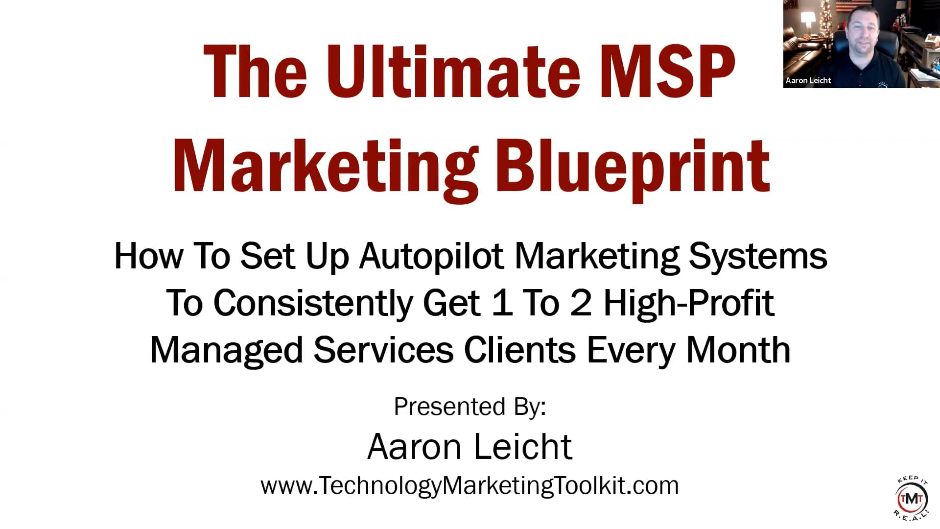 The Ultimate MSP Marketing Blueprint - 12/22/22 on Vimeo