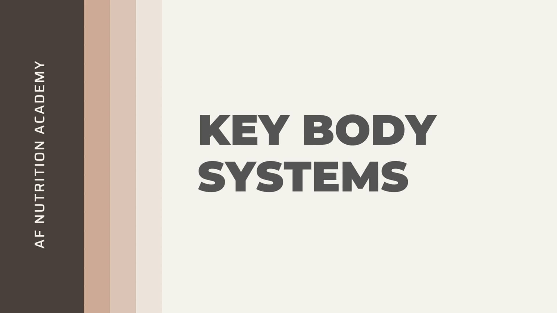 AFNA Module: 1 Key Body Systems on Vimeo