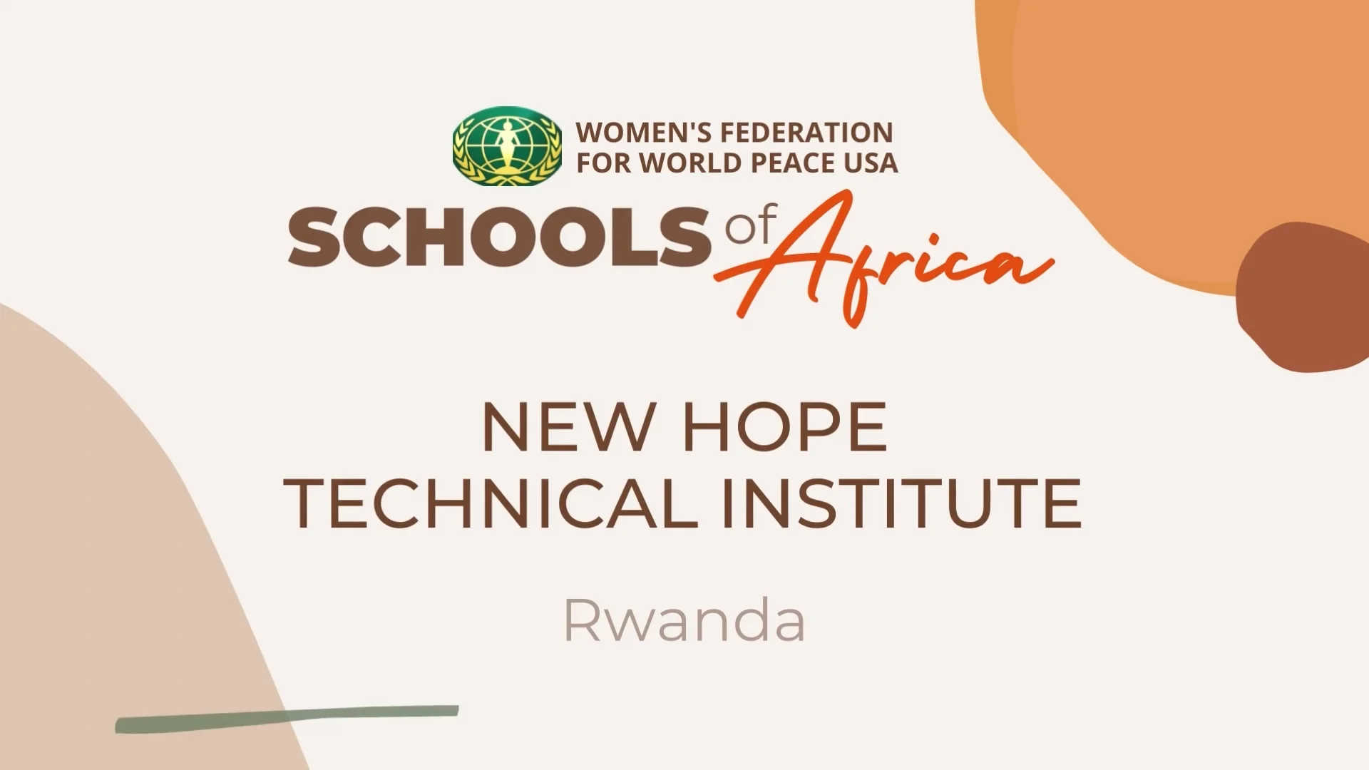 Thank you from New Hope Technical Institute in Rwanda on Vimeo