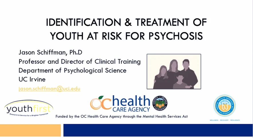 Intro to Clinical High-Risk and First Episode Psychosis: Part II with ...