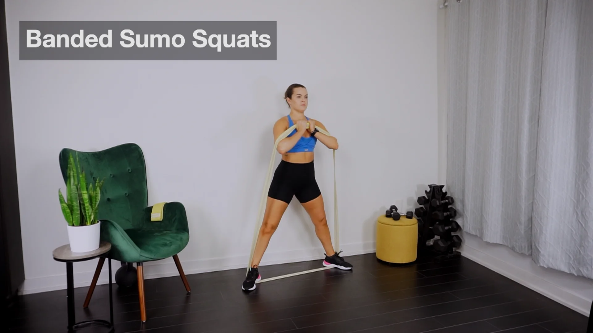 Banded Sumo Squats on Vimeo