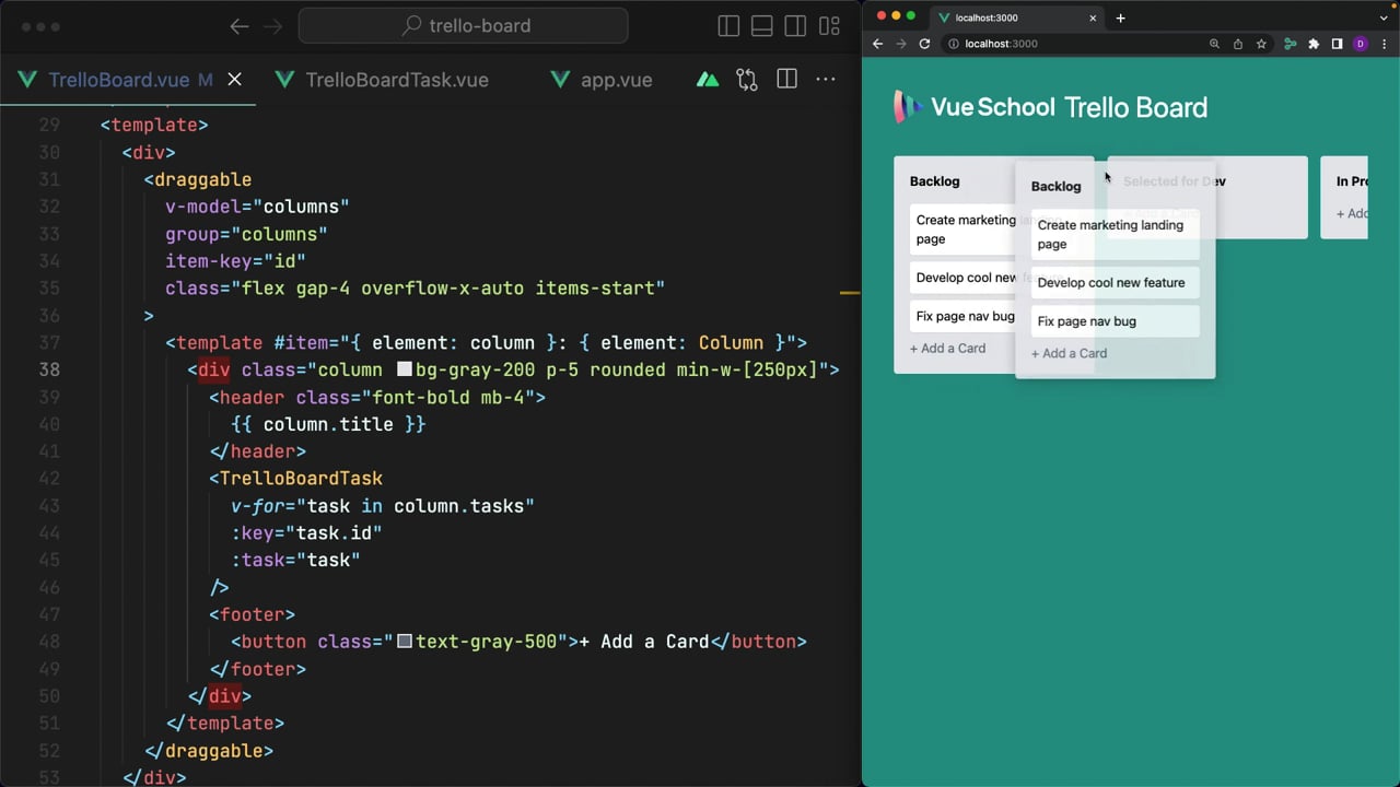 Sort the Columns with Vue Draggable - A Vue.js Lesson From our... Sort the Columns with Vue Draggable - A Vue.js Lesson From our...