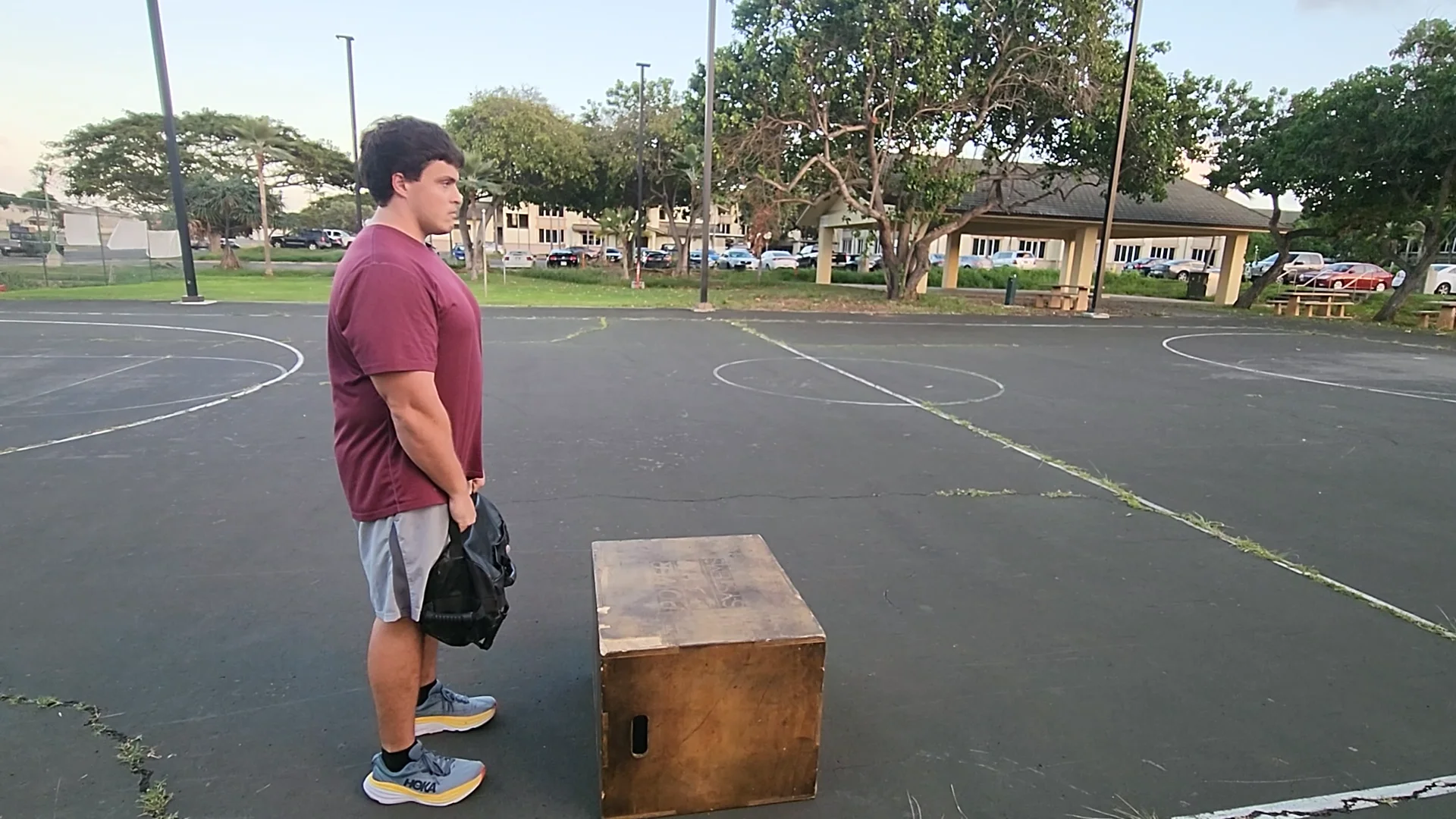 Sandbag split clean to box