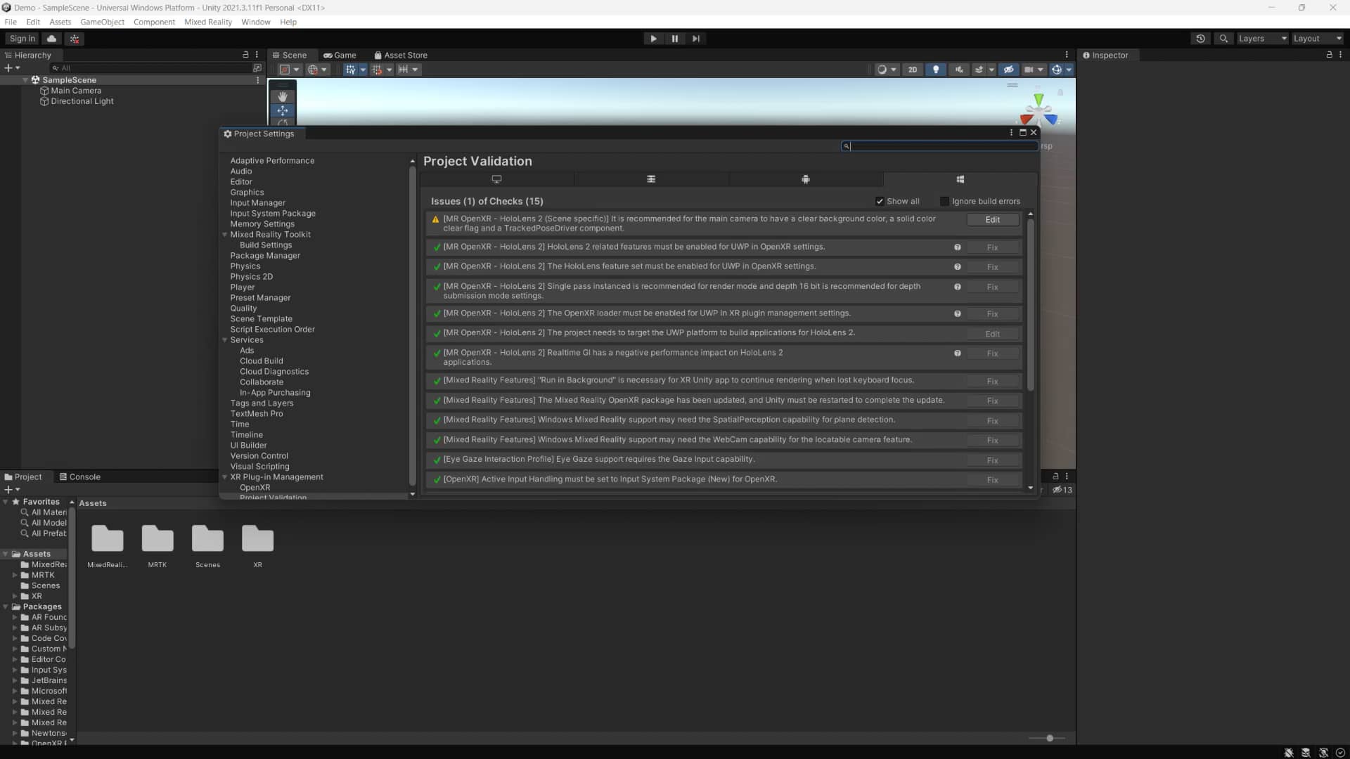 Unity Setup for OpenXR and MRTK2.8 on Vimeo