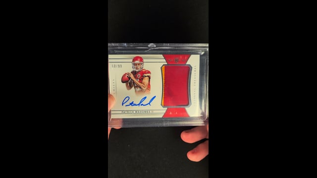 2017 National Treasures Patrick Mahomes II ROOKIE PATCH AUTO /99 #161 ...