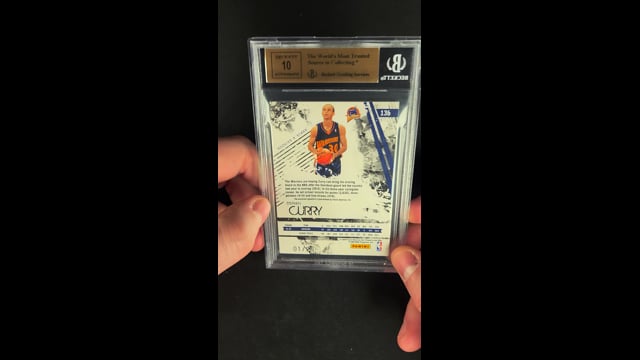 2009 Panini R & S Gold Stephen Curry ROOKIE PATCH AUTO /25 #136 BGS 9.5 ...