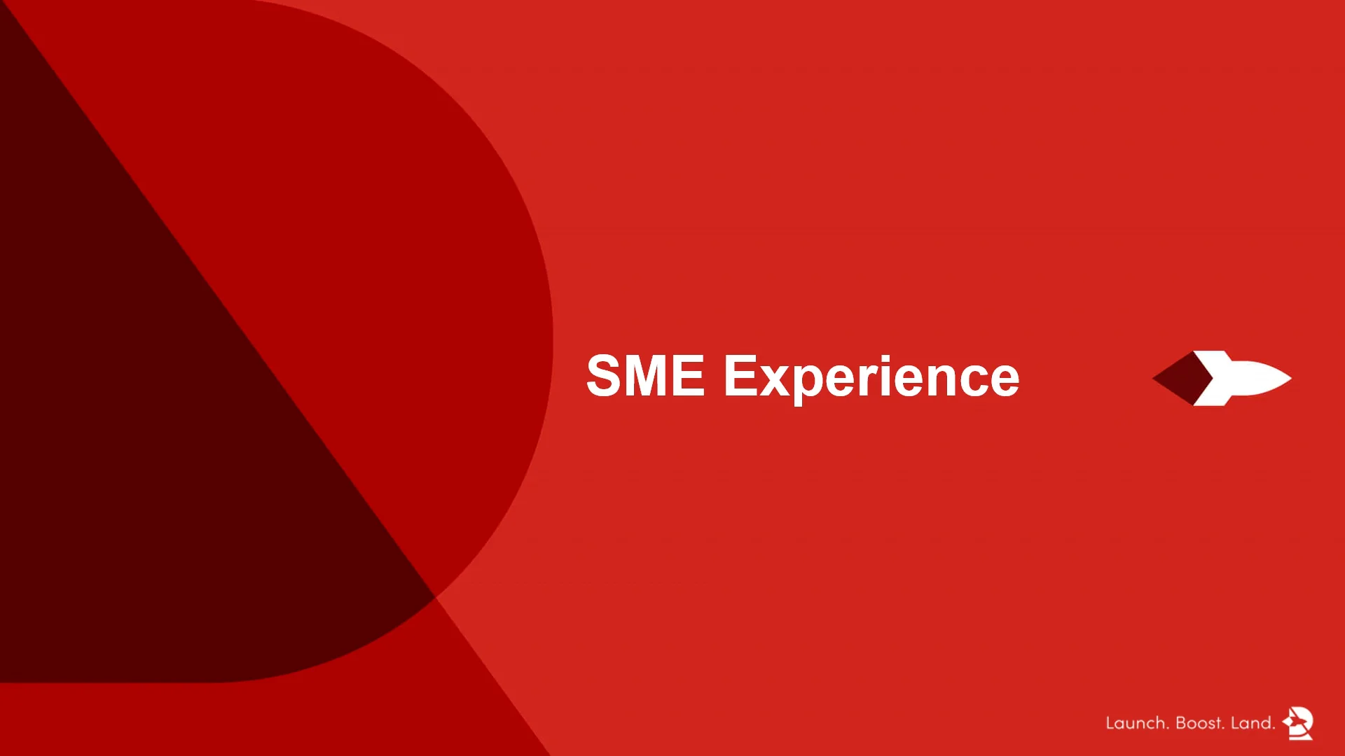 SME Experience