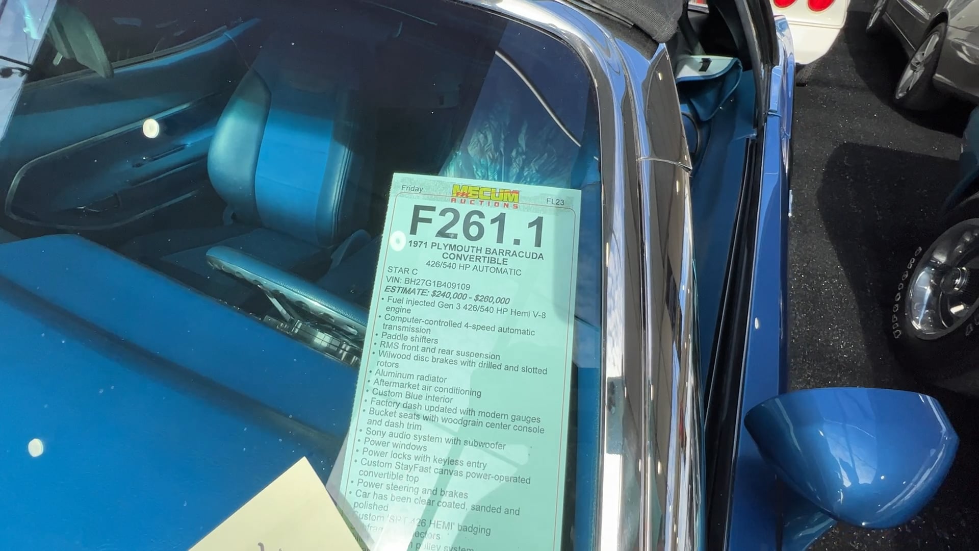 1971 Plymouth Barracuda Convertible | F261.1 | Kissimmee 2023