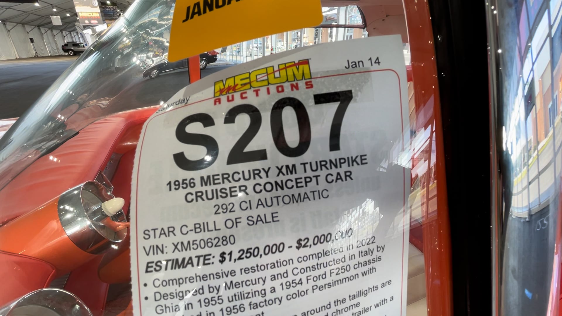 1956 Mercury XM Turnpike Cruiser Concept Car | S207 | Kissimmee 2023