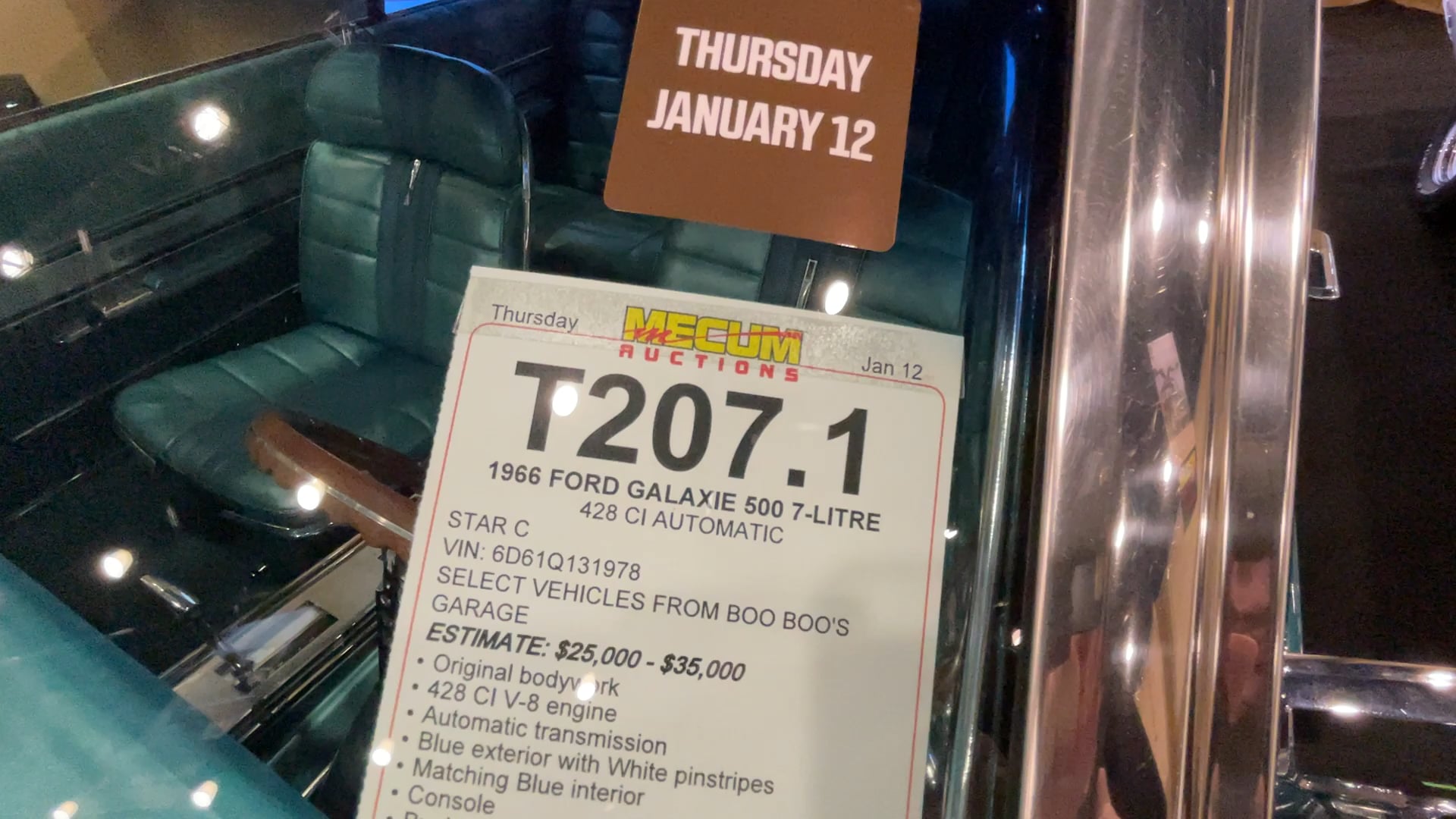 1966 Ford Galaxie 500 7-Litre | T207.1 | Kissimmee 2023
