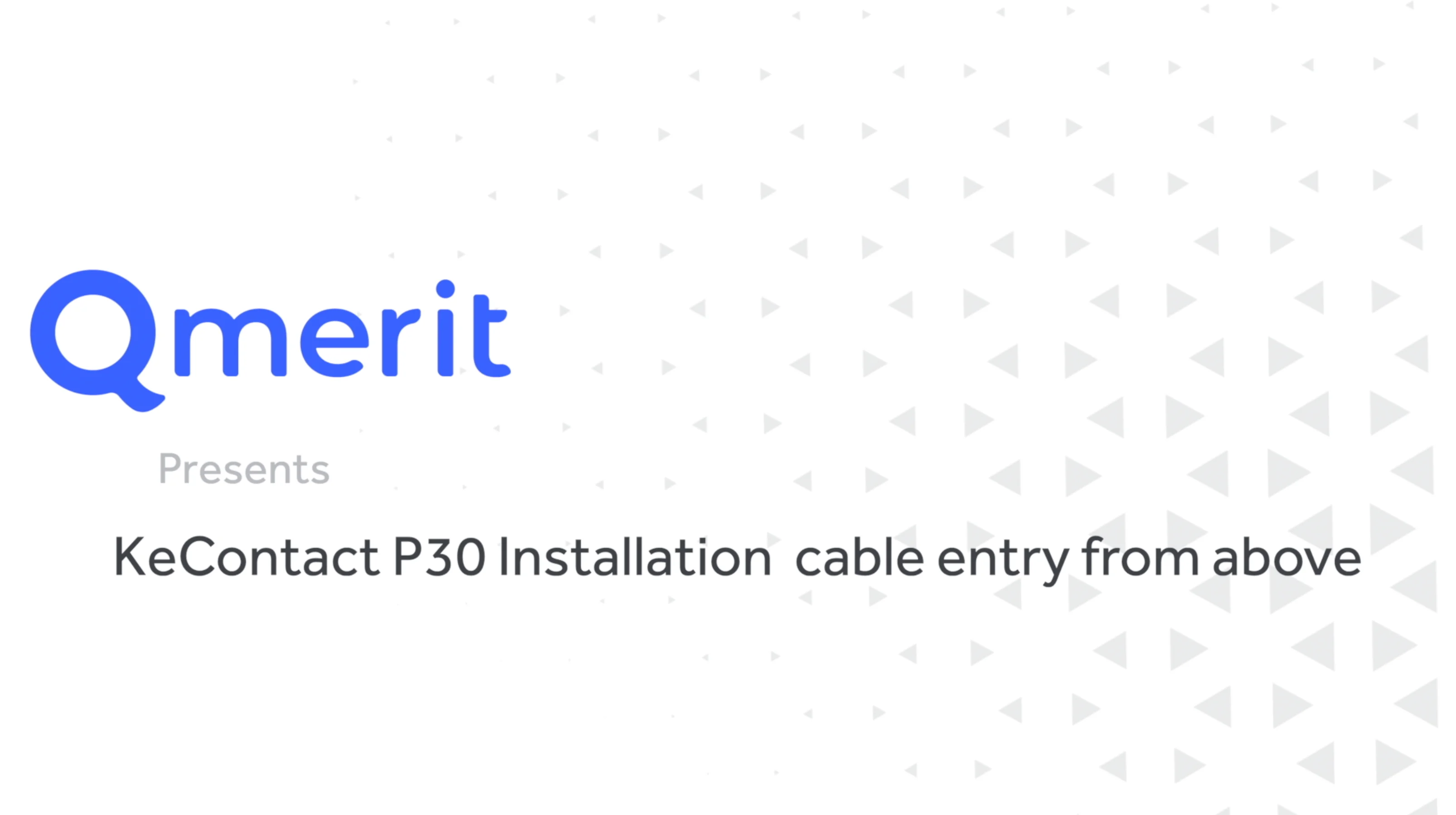 KeContact P30 Installation cable entry from above.mov on Vimeo