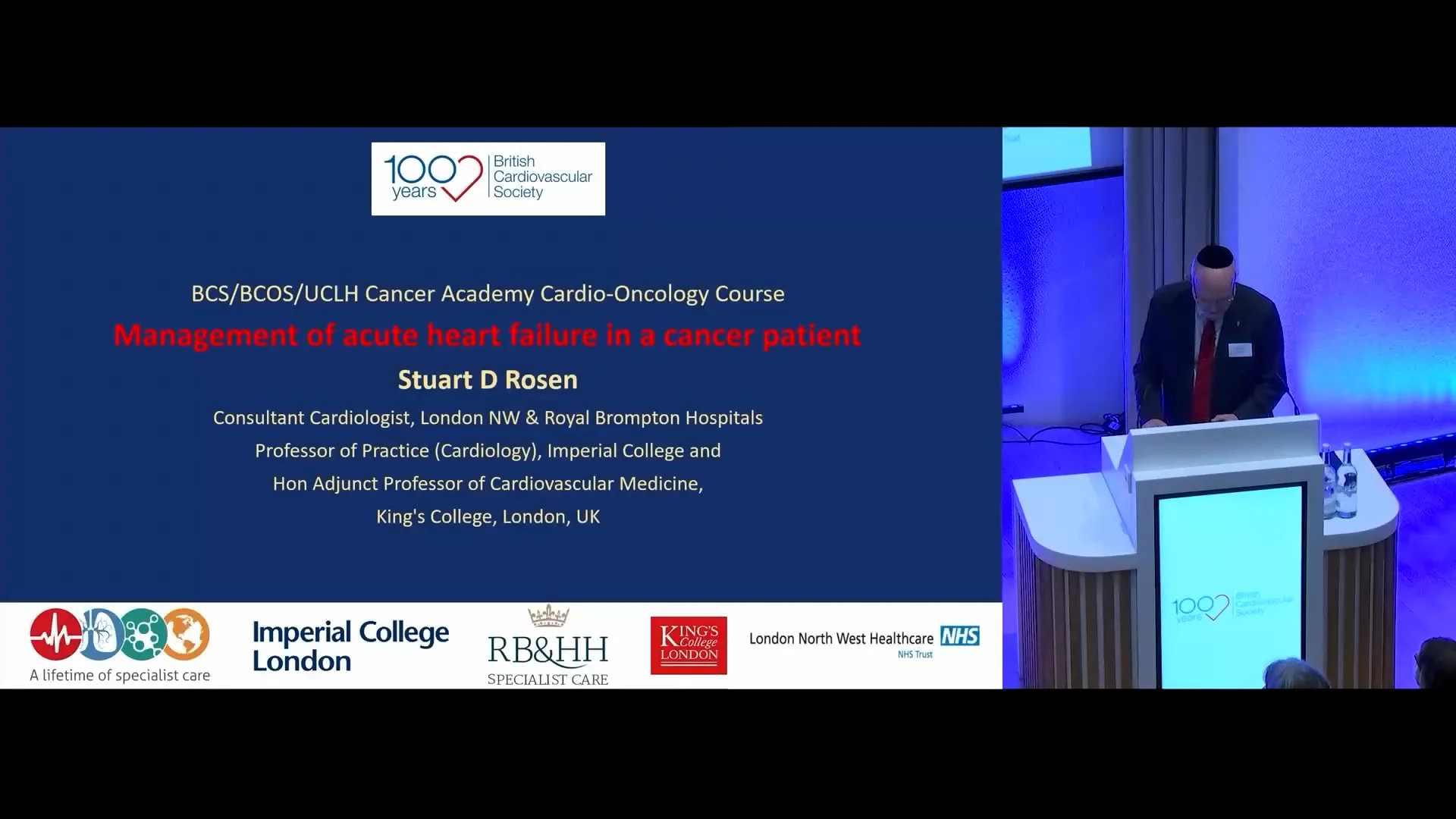 BCS 2022 - Talk 9: Management of acute heart failure in a cancer ...