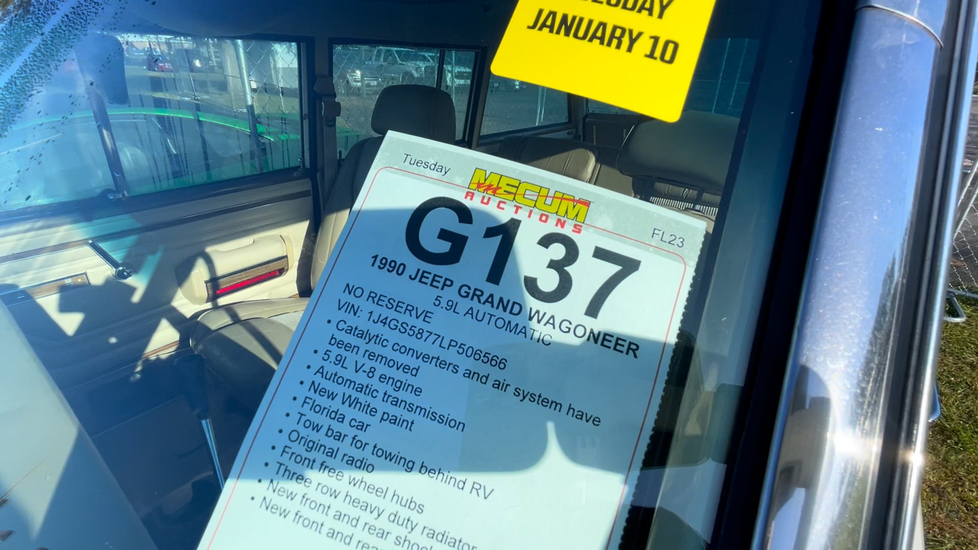 1990 Jeep Grand Wagoneer | G137 | Kissimmee 2023