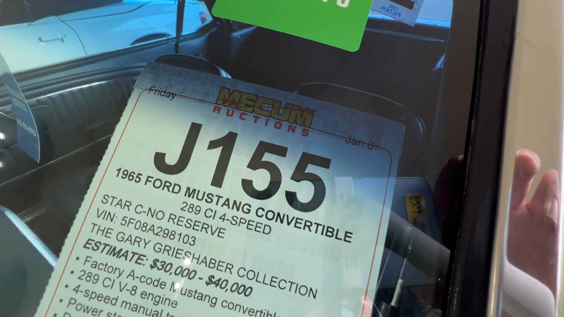 1965 Ford Mustang Convertible | J155 | Kissimmee 2023