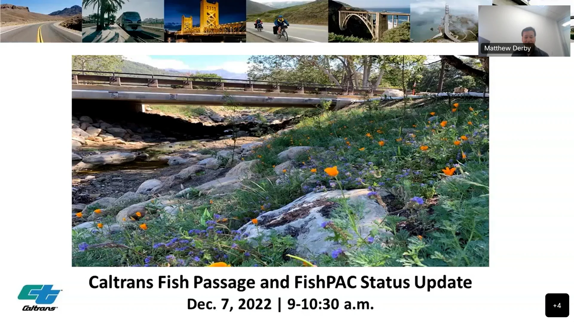 Caltrans’ Fish Passage Program and FishPAC Status - Dec. 7, 2022 on Vimeo