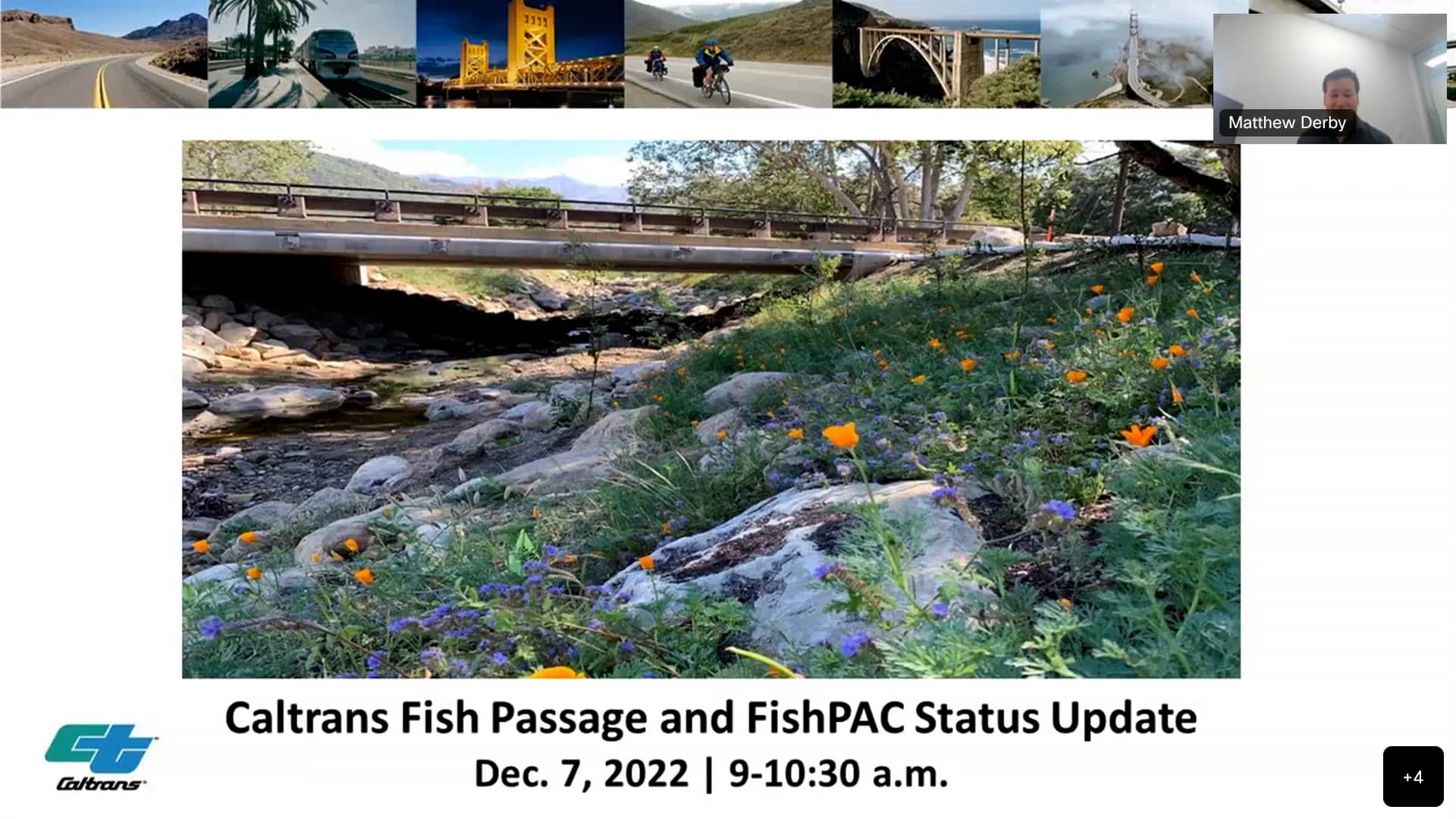 Caltrans’ Fish Passage Program and FishPAC Status - Dec. 7, 2022 on Vimeo