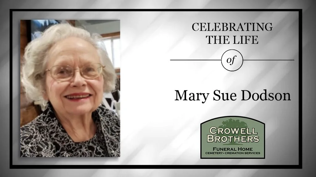 Mary Sue Dodson Memorial Service on Vimeo