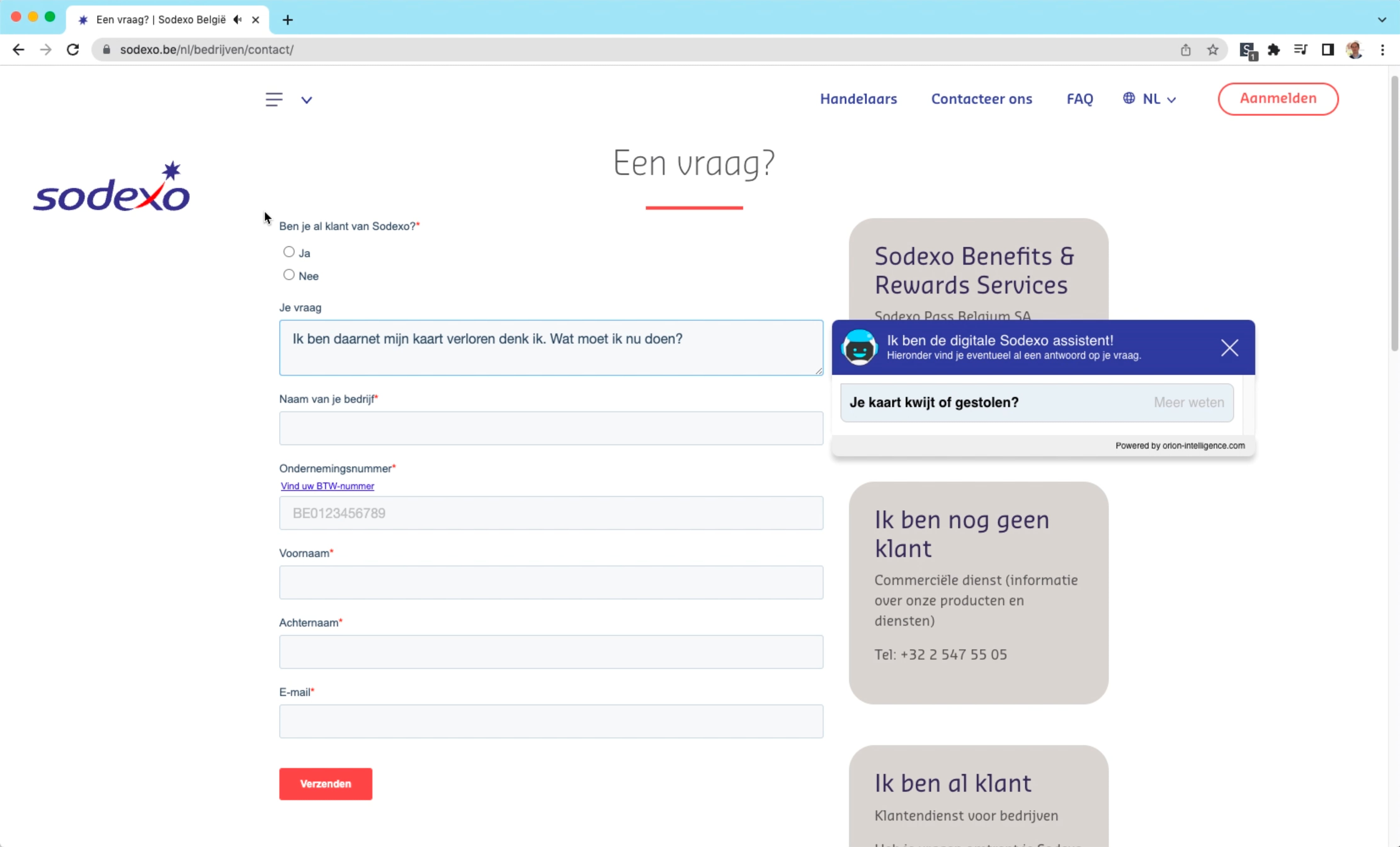 Contact Form Assistant - Sodexo - NL on Vimeo
