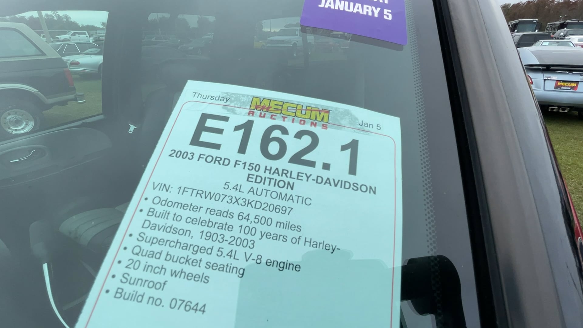 2003 Ford F150 Harley-Davidson Edition | E162.1 | Kissimmee 2023