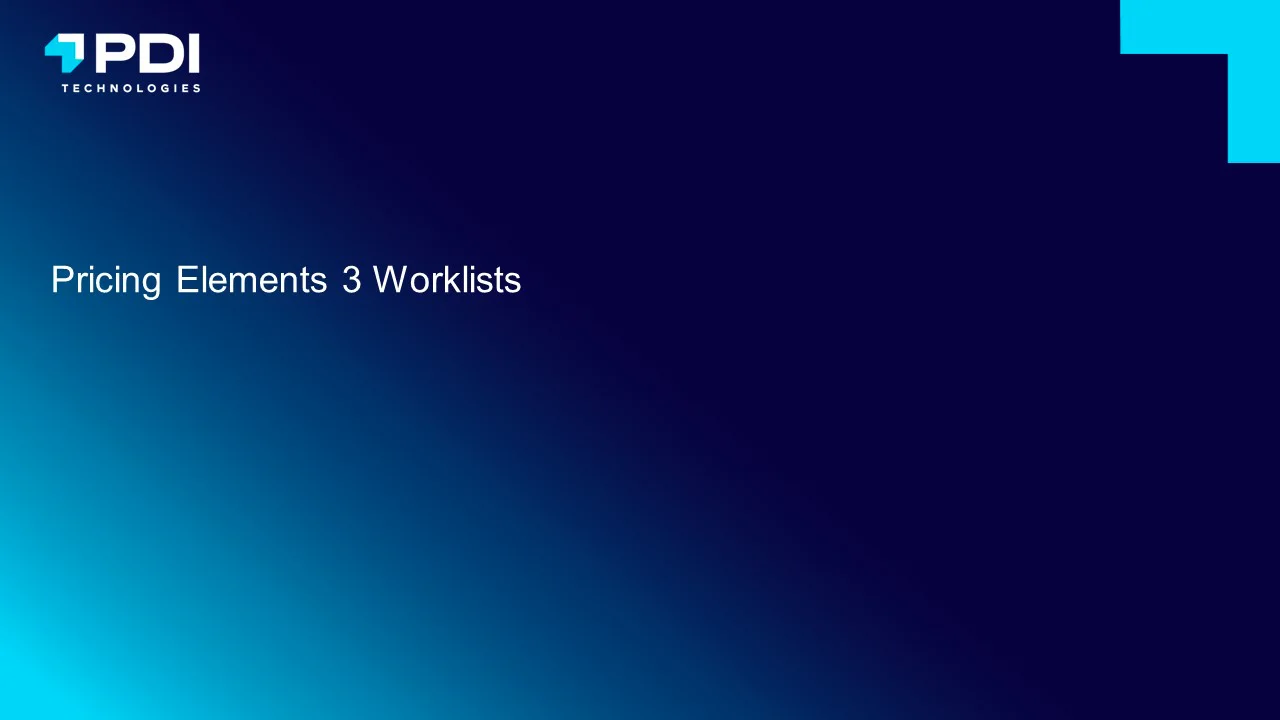 Pricing Elements-3 Worklists on Vimeo