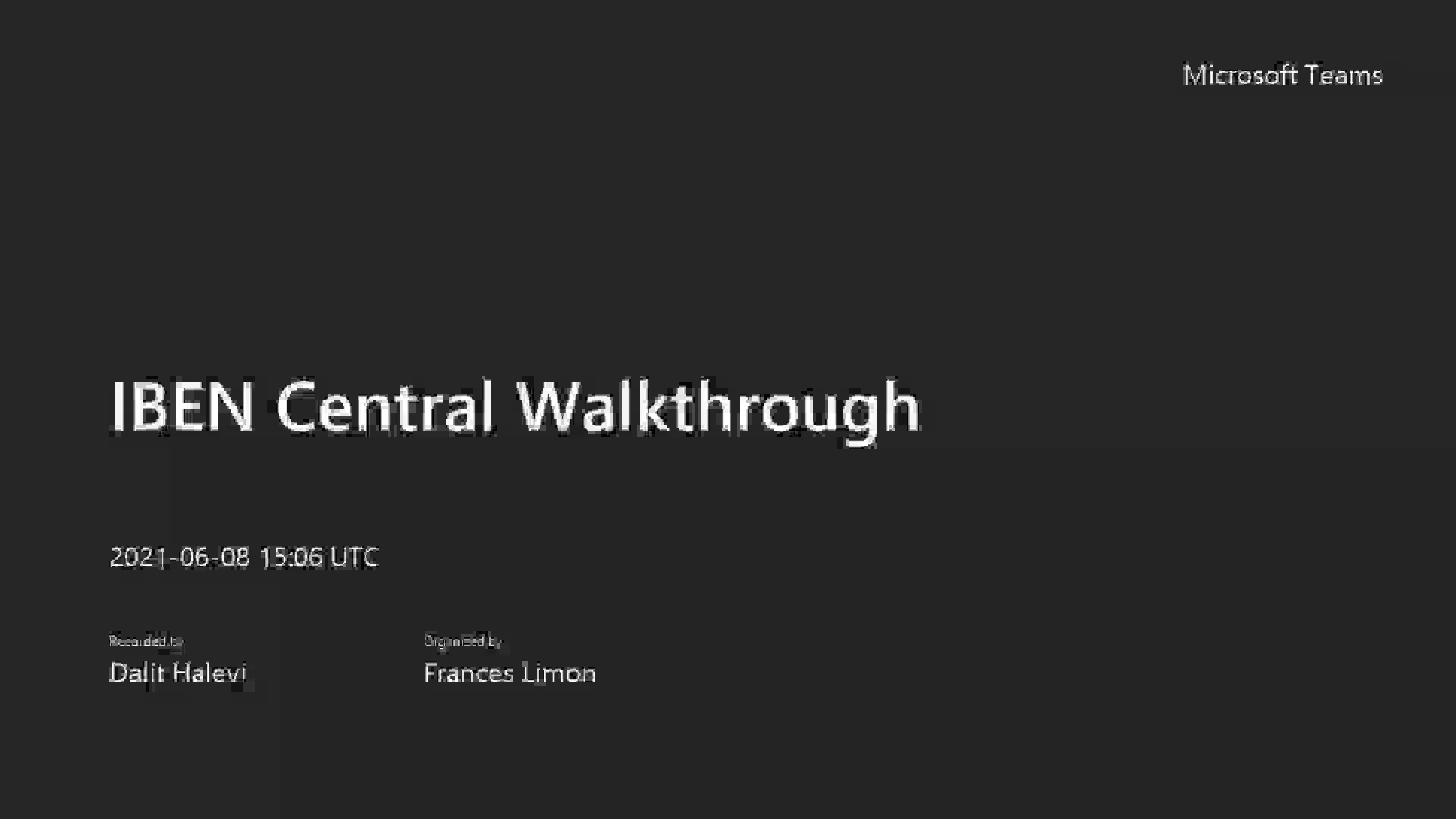 IBEN Central Walkthrough-20210608_110857-Meeting Recording.mp4 on Vimeo