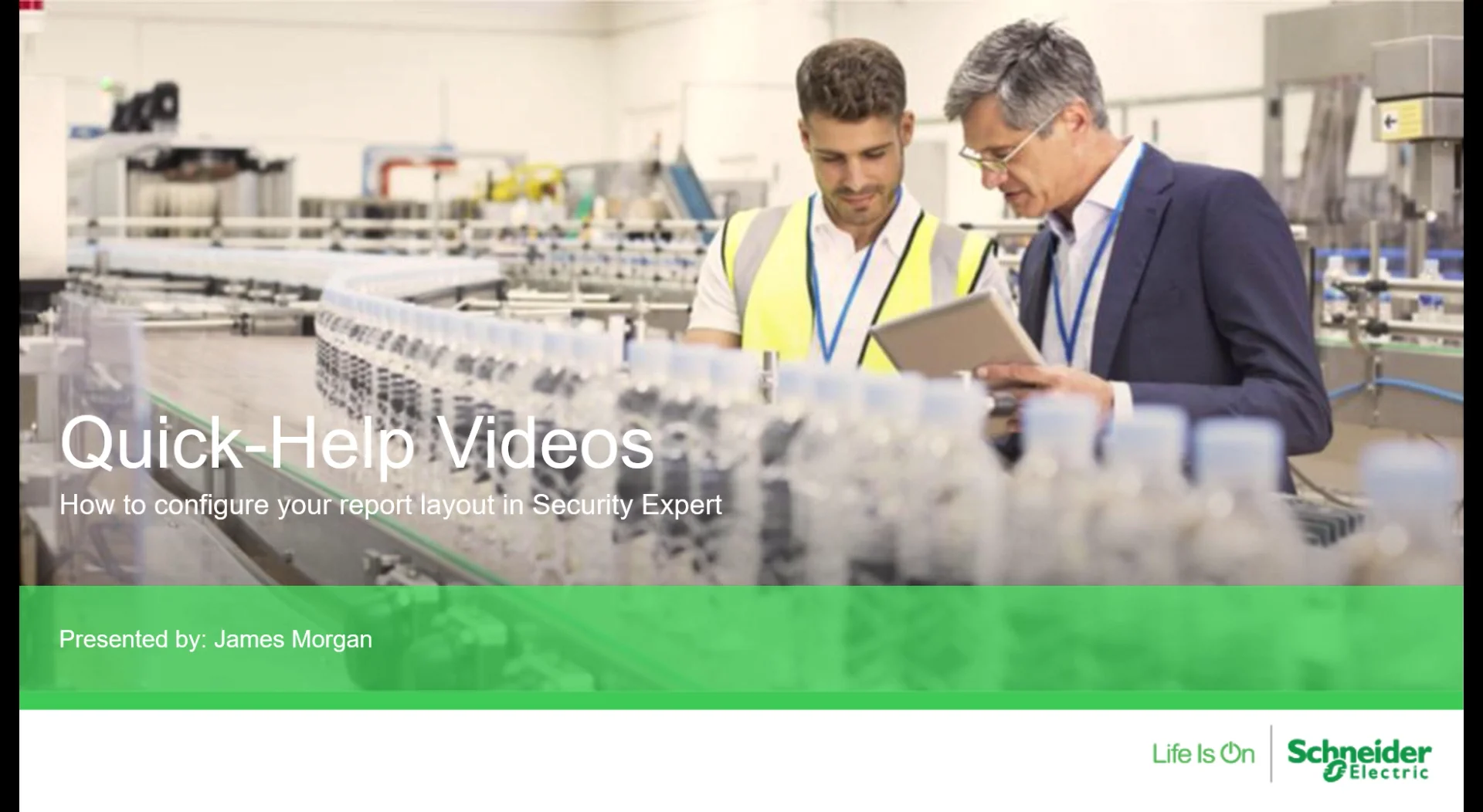 Saving Report Sorting Configuration in Security Expert - Schneider ...