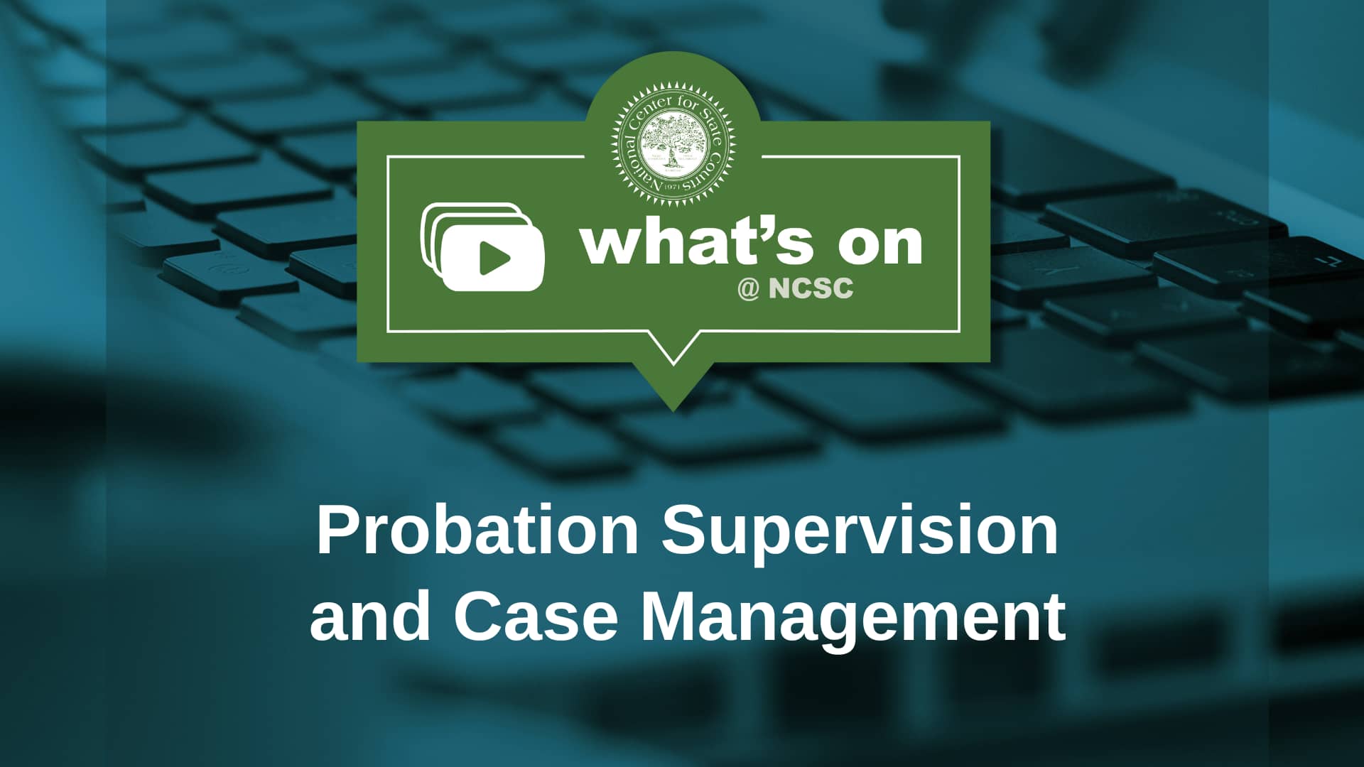 Webinar: Probation Supervision and Case Management on Vimeo
