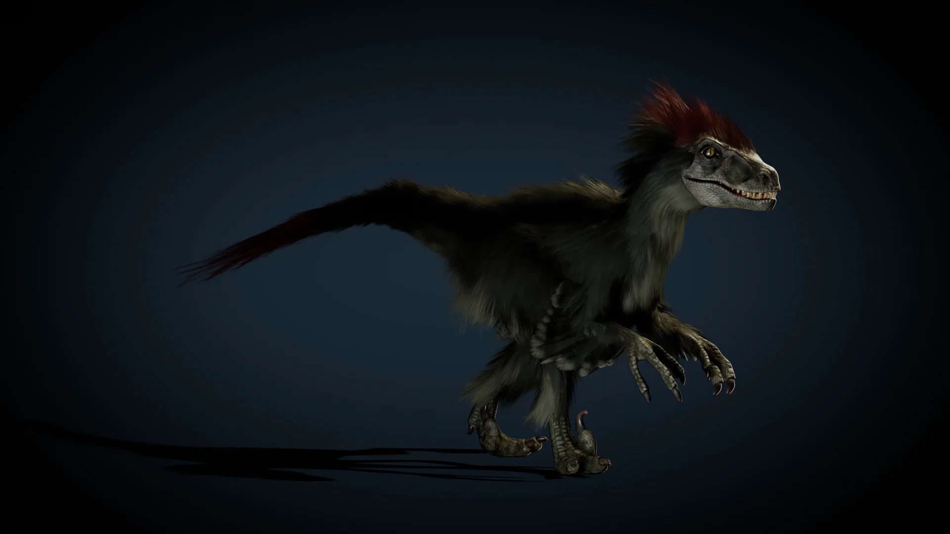 Raptor walk cycle on Vimeo