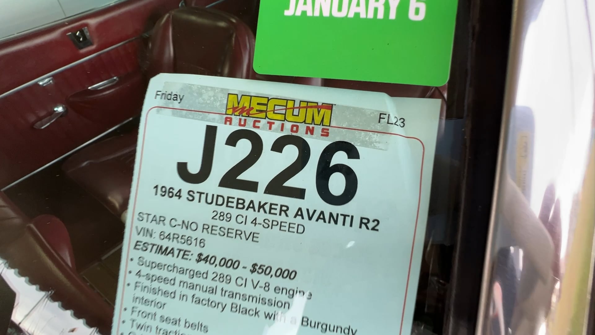 1964 Studebaker Avanti R2 | J226 | Kissimmee 2023