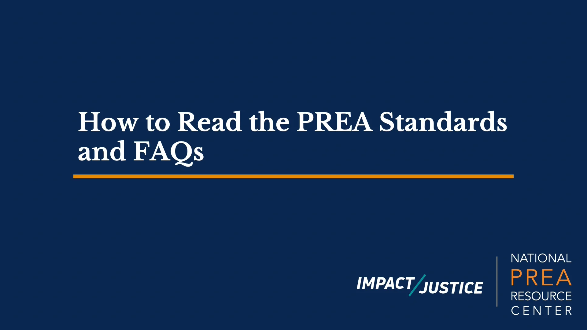 How to Read the PREA Standards and FAQs.mp4 on Vimeo