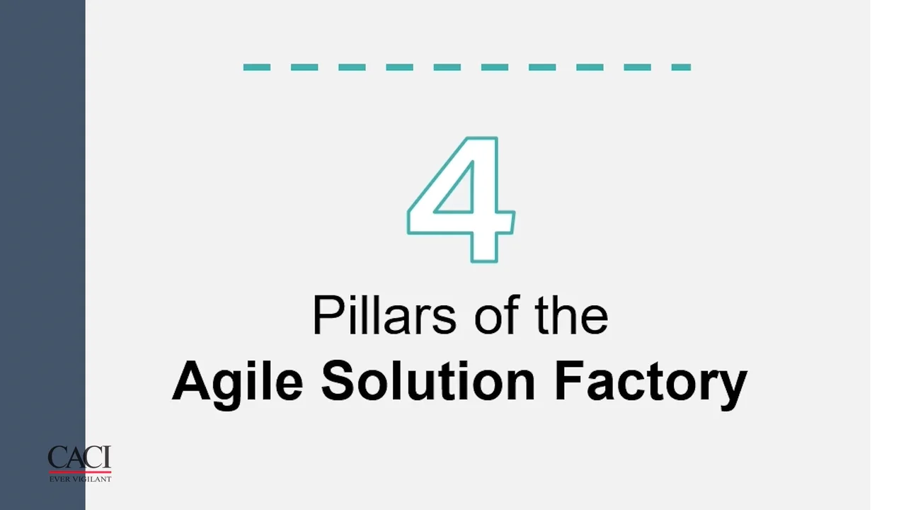 CACI's Agile Solution Factory - 4 Pillars on Vimeo