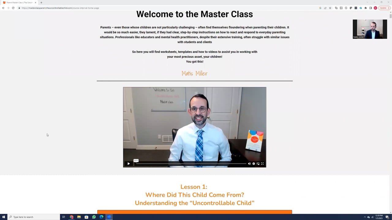 What's in the MasterClass Online Course? on Vimeo